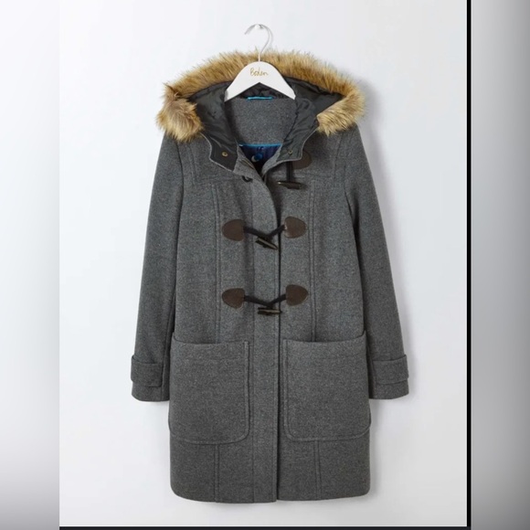 Boden | Jackets & Coats | Boden Wool Cashmere Duffle Pea Coat 4 Grey ...